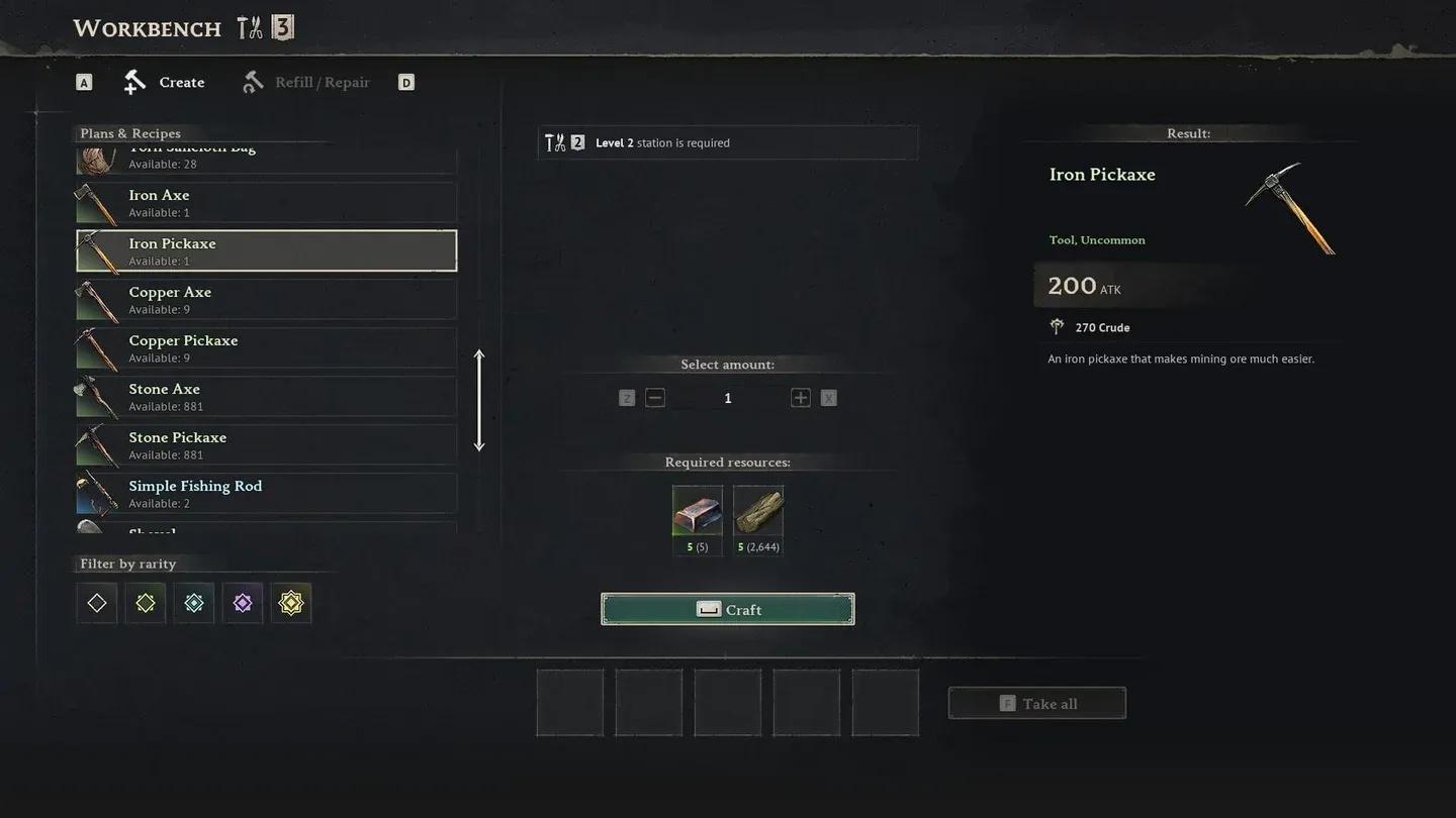 Windrose Pickaxe Crafting Guide: All Types | GAMES.GG