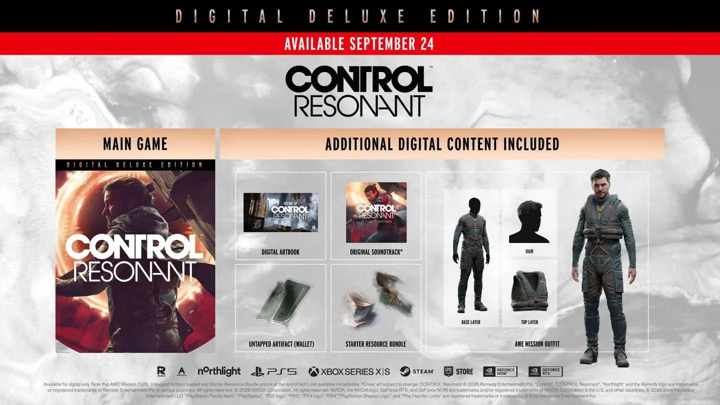 Control Resonant Pre-Order Guide: All Edition & Bonuses | GAMES.GG