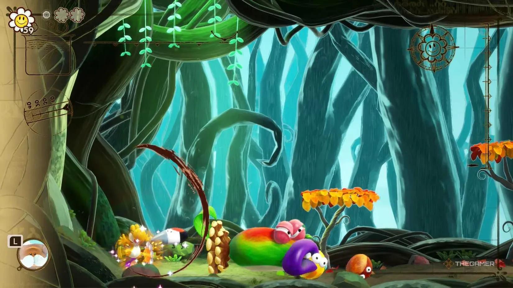 Yoshi and the Mysterious Book: Every Smiley Flower in Tallest of Trees ...